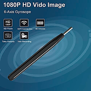 Earwax Removal with Camera 1080P HD Camera Otoscope Ear Camera and Wax Remover Ear Cleaning Kit Ear Wax Removers Wireless Ear Cleaner USB Digital Microscope Earwax Pick Accessories for Adults Baby