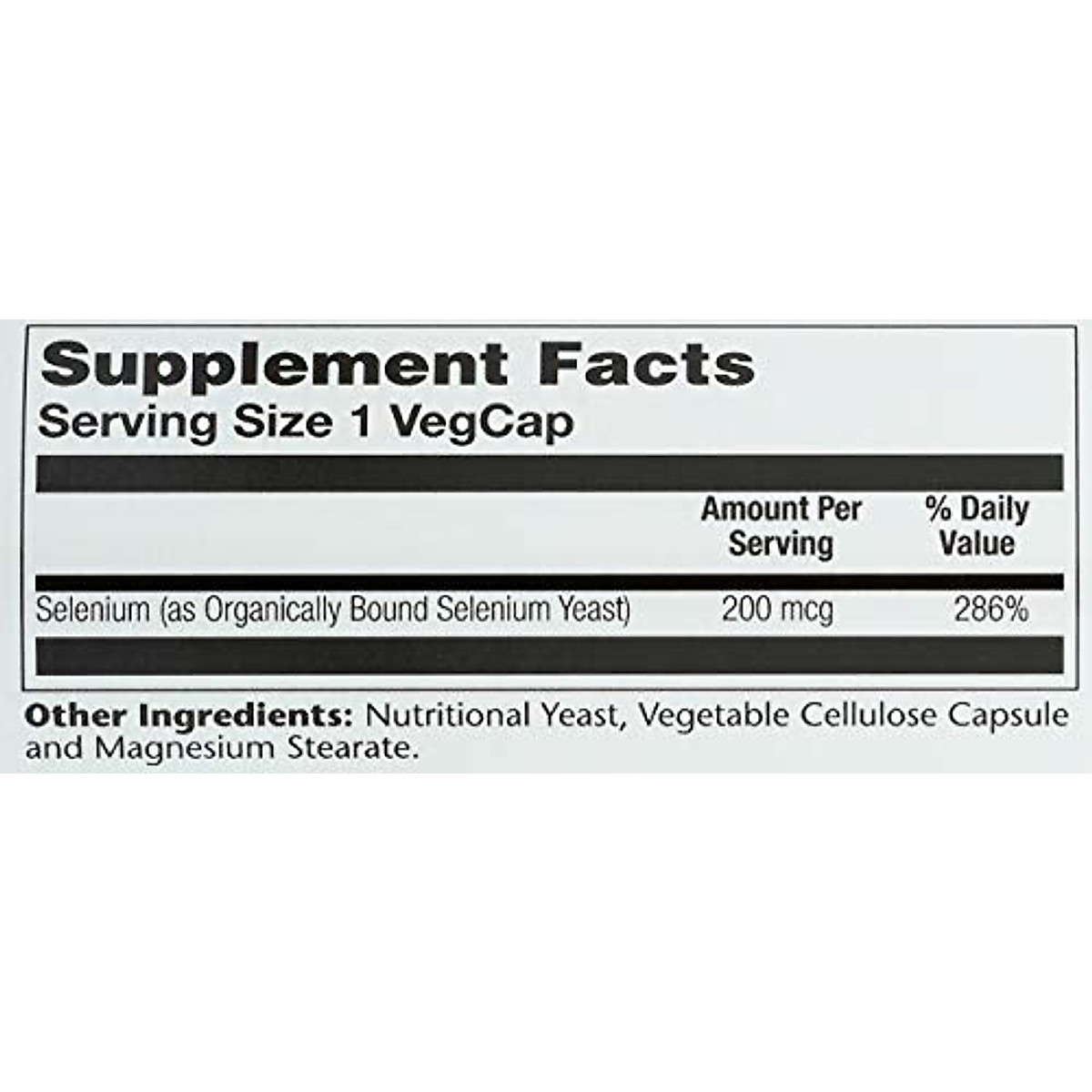 SOLARAY Selenium 200 MCG High Potency, 100 CT