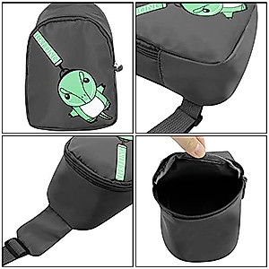 Suillty Kids Cute Small Dinosaur Crossbody Sling Bag Travel Hiking Chest Bag Shoulder Bag Daypack