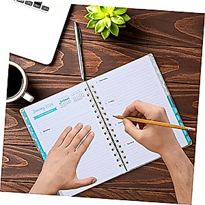 Operitacx 2024 Agenda Book Monthly Planner Notebook Daily Planner Notepad Academic Planner Writing Journal Notebook Daily Planning Calendar Horizontal Grid Write a Book Paper Student