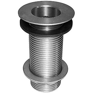 Chg (Component Hardware Group) E16-4021-Lw Sink Drain 1" Nps Nickel-Plated Brass W/Washer & Nut For Chg 561213