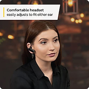Jabra Talk 25 SE Mono Bluetooth Headset – Wireless Single Ear Headset with Built-in Microphone, Media Streaming, up to 9 Hours Talk Time, Black
