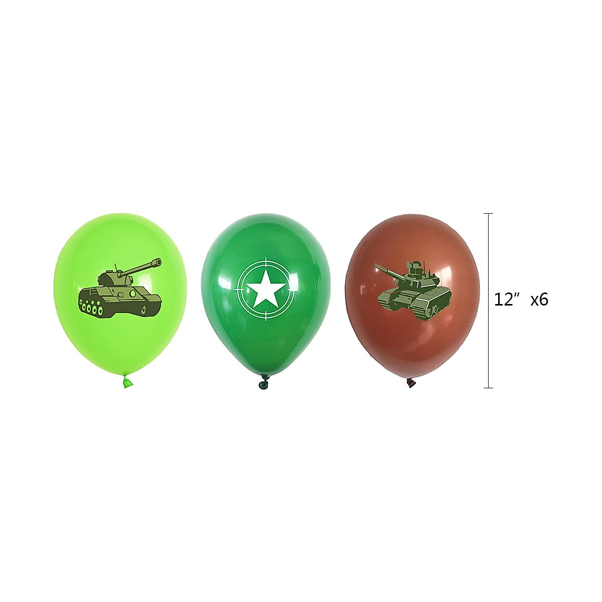 Camouflage Army Party decoration Birthday Party, Cake with 3D Paper Centerpiece Camouflage Spiral Hanging Decoration Cake Planting Flag