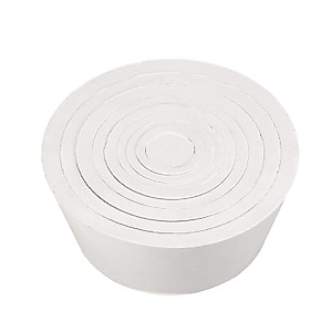 stonylab Filter Adapter Cones, Premium & Durable Tapered Collar Rubber Stopper Buchner Funnel Flask Cones Adapter Set, Wear-Resisting Smooth Surface, Pack of 9, White