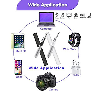 Earbuds Cleaning Pen Cleaner Tool Pen for Airpods Pro Earbuds Cleaner Kit for Bluetooth Earphones Case Cleaner Tool, Multifunction earbuds cleaning kit for Earphone Computer Camera Mobile Phone(2 pcs)