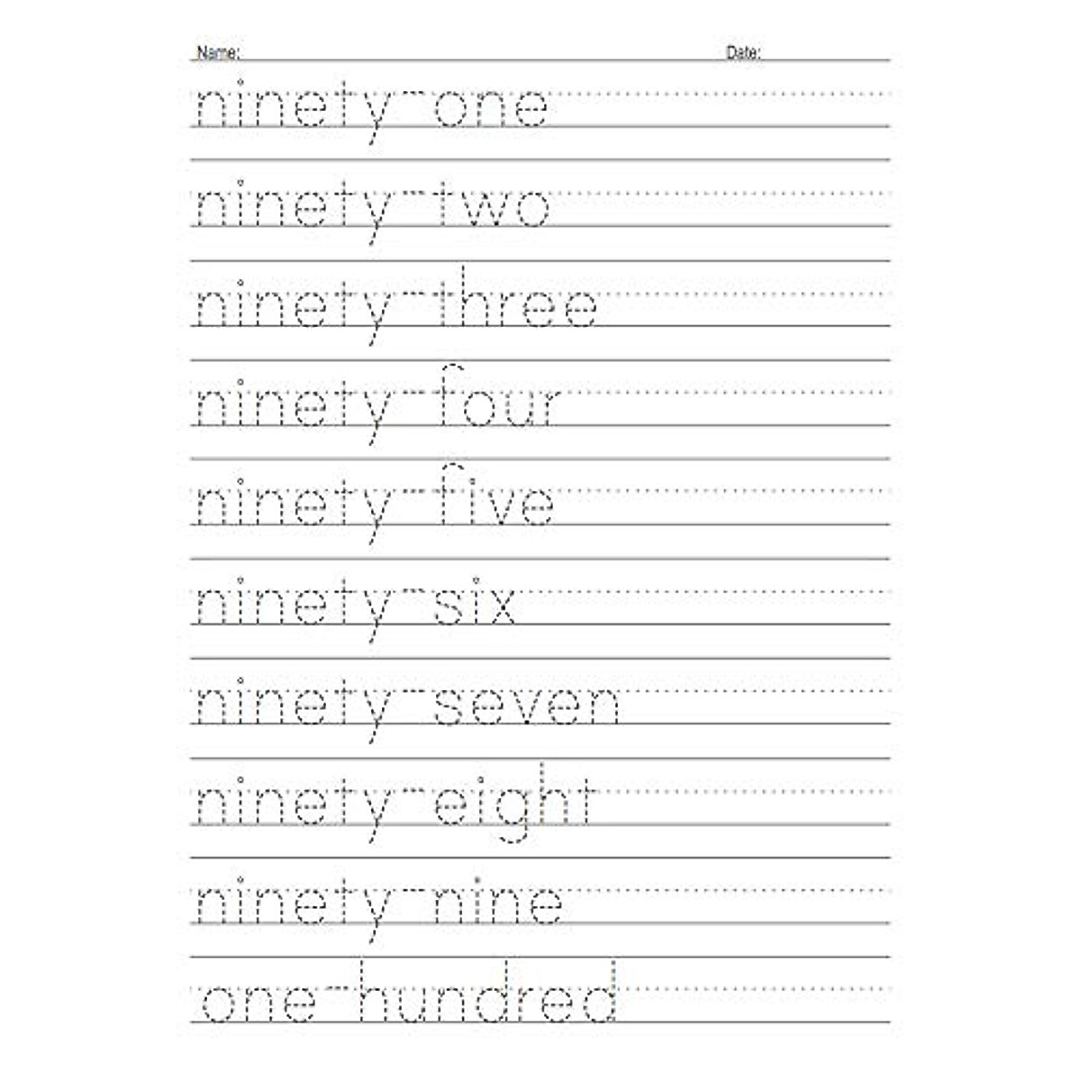 Handwriting Practice Book for Kids Ages 6-10 : Printing workbook for Grades 1, 2 & 3, Learn to Trace Alphabet Letters and Numbers 1-100, Sight Words, ... and Math Drills for Grades 1, 2, 3 & 4)