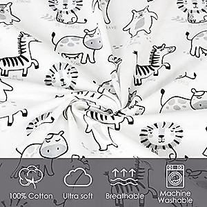 Beberoad Love 2 Pack Baby Bassinet Sheets, 100% Cotton Soft Universal Fitted Sheets for Oval, Hourglass and Rectangular Bassinet Mattress Pad-Elastic Washable, White, 32 x 18 x 3 Inches