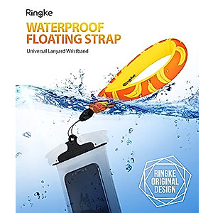 Ringke Waterproof Float Strap (2 Pack), Underwater Floating Strap, Wristband, Hand Grip, Lanyard Compatible with Camera, Phone, Key and Sunglasses (Palm Leaves & Banana)