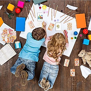 Honoson 122 Pcs Groovy Party Favors Retro Hippie Stationery Set Classroom Reward Prizes Notepads Pencils Badges Sharpeners Glasses Stickers Gift Bags for Kids Boho Birthday Two Groovy Party Supplies