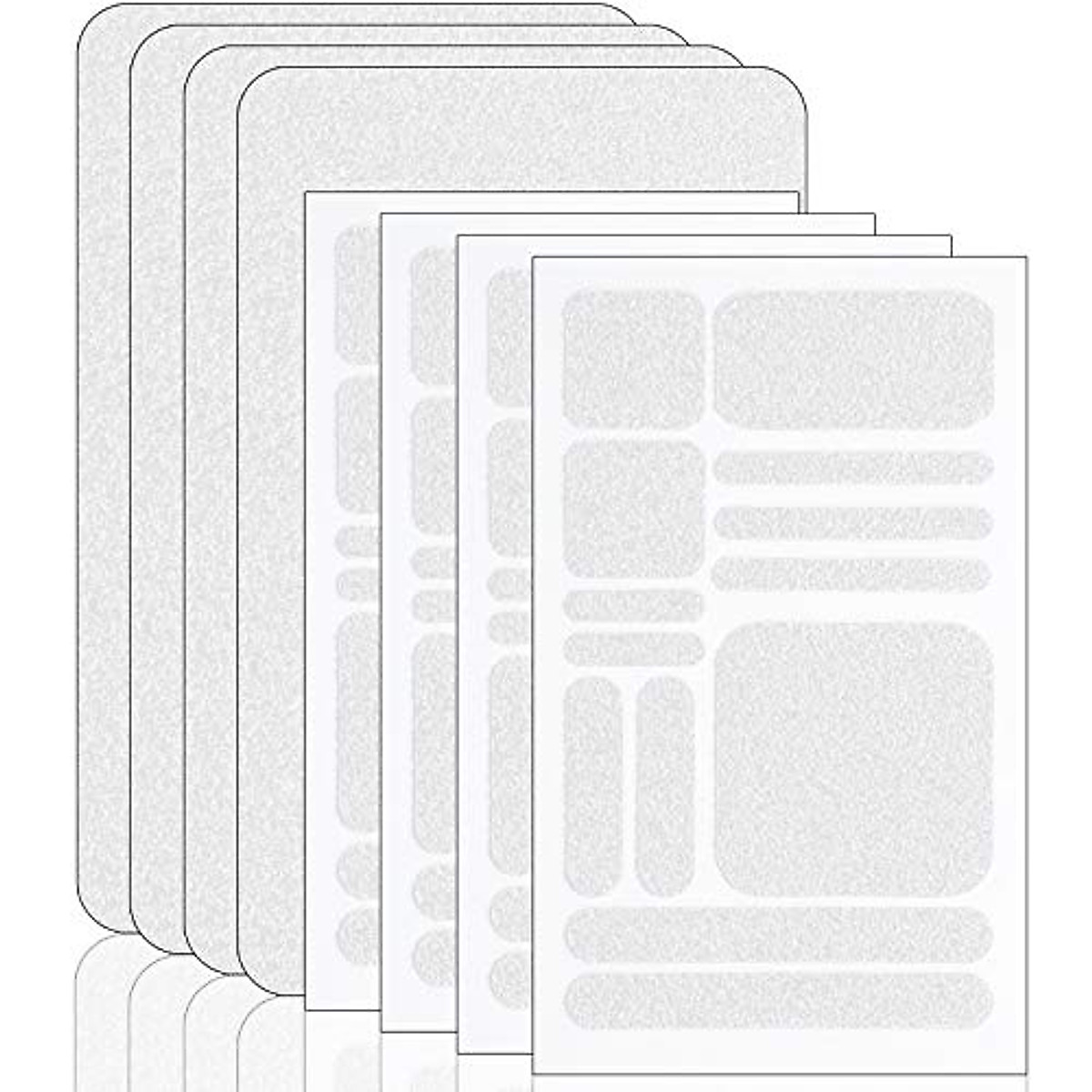 8 Pieces Cell Phone Grip Tapes Stickers Anti-Slip Grip Rubberized Decal Stickers Adhesive Traction Grip Decal Stickers Anti-Slip Textured Phone Tape for Phones Tablet Computer Gaming Cases (Clear)