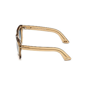 Tom Ford Square Sunglasses TF582 Julia-02 45P Transparent Champagne 50mm FT0582