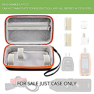 Case Compatible with Klein Tools ET300 Circuit Breaker Finder, Finds Electrical Circuit Breaker and Electrical Outlets for Klein Tools RT250, Mesh Pocket for Southwire Adapter/Accessory/Batteries