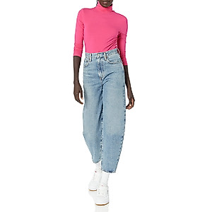 Amazon Essentials Women's Long-Sleeve Turtleneck (Available in Plus Size), Hot Pink, Medium