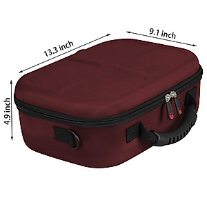 Hermitshell Hard EVA Travel Case for Oculus Quest 2 & Quest VR Gaming Headset (Red)