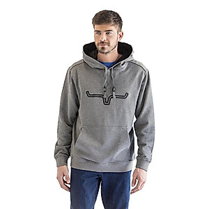 Kimes Ranch Men's Hoodie Fast Talker fleece/Charcoal Grey