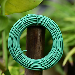 YDSL 66 Feet Soft Plant Tie, Green Twist Garden Ties for Plants, Office Organization and Home(Diameter - 2.5MM)