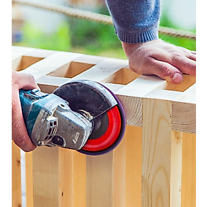 LUCKUT Strip Discs Grinding Disc 4.5'' x 7/8'' Stripping Wheel Clean and Remove Paint Coating Rust Welds Oxidation for Angle Grinder-5 Pack