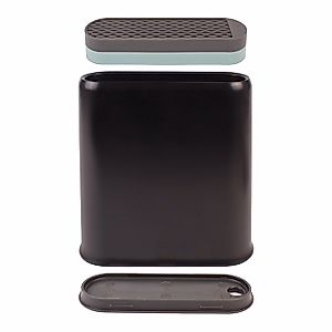 BergHOFF LEO Set of 6pc Universal Knife Block Stainless Steel Non-stick Blade PP Block (7Pc Black/Gray)