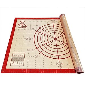 Silicone Baking Mat Pastry Mat Non Slip Non Stick Extra Large Bread Kneading Board with Measurements for Rolling Dough Thicken