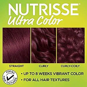 Garnier Hair Color Nutrisse Ultra Color Nourishing Creme, BR3 Intense Burgundy (Lotus Berry) Red Permanent Hair Dye, 1 Count (Packaging May Vary)