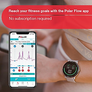 POLAR unisex adult Modern Polar Ignite 2 Fitness Smartwatch, Champagne Gold, S-L US