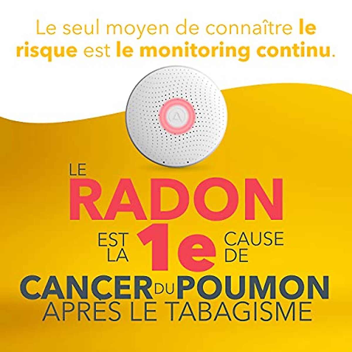 Airthings Wave 1st Generation - Smart Radon Detector with free app – Easy-to-Use – Temp and Humidity – Accurate – No Lab Fees – Battery Operated