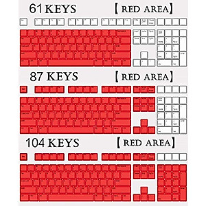 Custom keycaps 60 Percent Doubleshot PBT Keycaps Set OEM Profile for Cherry MX Switches Gaming Mechanical Keyboard,gk61,rk61,Ducky one 2 Mini keycaps (not Include Keyboard)