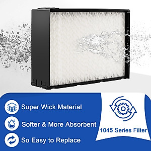YUUCOO 1 Pack 1045 Humidifier Super Wick Filter Compatible with Essick Air AIRCARE H12300, H12300HB, H12400, H12400HB, H12600, H12600, H12001, H12AEUO, H12AUKP Series Humidifiers.