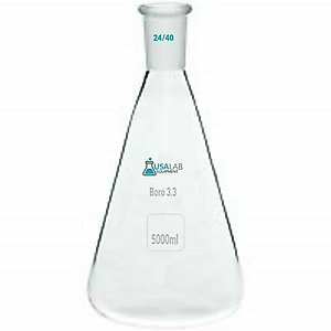 USA Lab 5000ML Erlenmeyer Flask 24/40 Borosilicate 3.3 - USAlab