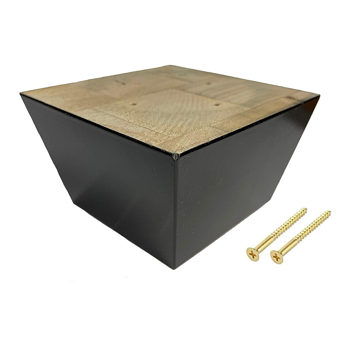 ComfortStyle Furniture Legs, Sofa Couch and Chair 3" Tall x 5" Extra Wide Wood Feet Replacement, Set of 4 Feet, Heavy Duty, Dark Espresso Finish