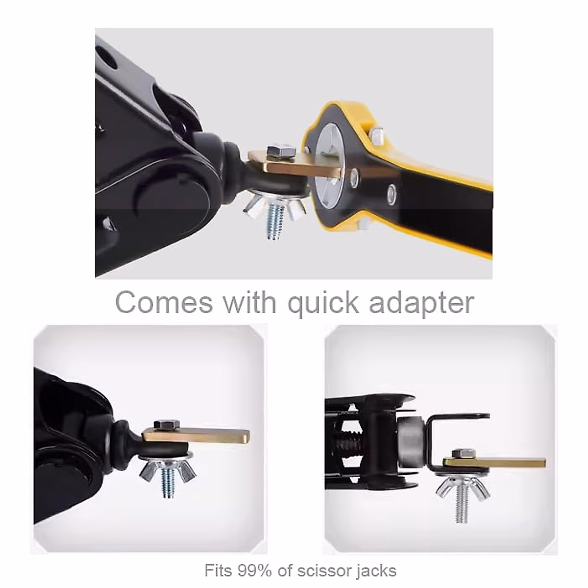 Car Jack Ratchet Wrench for Scissor Jack, for Quicker and Easier Lifting Car Jack, for Tire Replacement