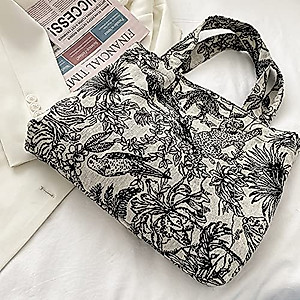 Vintage Women Forest Canvas Shoulder Tote Bag Casual Large Capacity Handbags