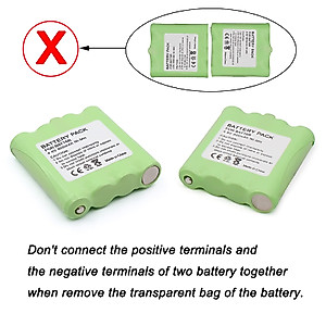 Aimtobest BATT6R BATT-6R 800mAh Ni-MH Battery Compatible for AVP8 AVP-8 LXT330 LXT380 LXT500 LXT500VP3 LXT535 LXT535VP3 LXT560 LXT560VP3 LXT317 LXT318 Two Way Radio (4 Pack)