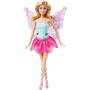 Barbie Doll Fantasy Dress-Up Set with Blonde Fashion Doll, Candy-Inspired Clothes & Accessories like Fairy Wings & Mermaid Tail