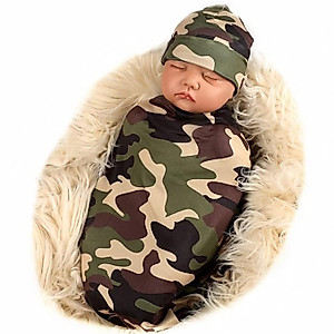 Galabloomer Baby Receiving Blanket Camouflage