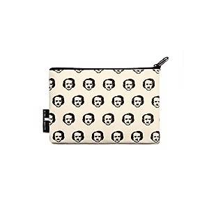 Out of Print Edgar Allan Poe-ka Dots Pouch Natural