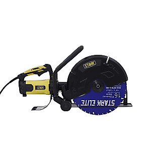 Stark 3200W Electric 16" Concrete Cutter Saw Circular Wet/Dry Guide Roller w/Water Line Attachment (Blade not Included) Cut Off Saw, Demo Saw, Disc Cutter, Power Cutter