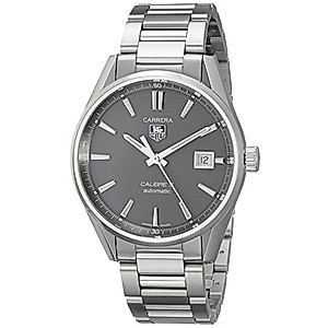 TAG Heuer Carrera Anthracite Dial Stainless Steel Mens Watch WAR211CBA0782
