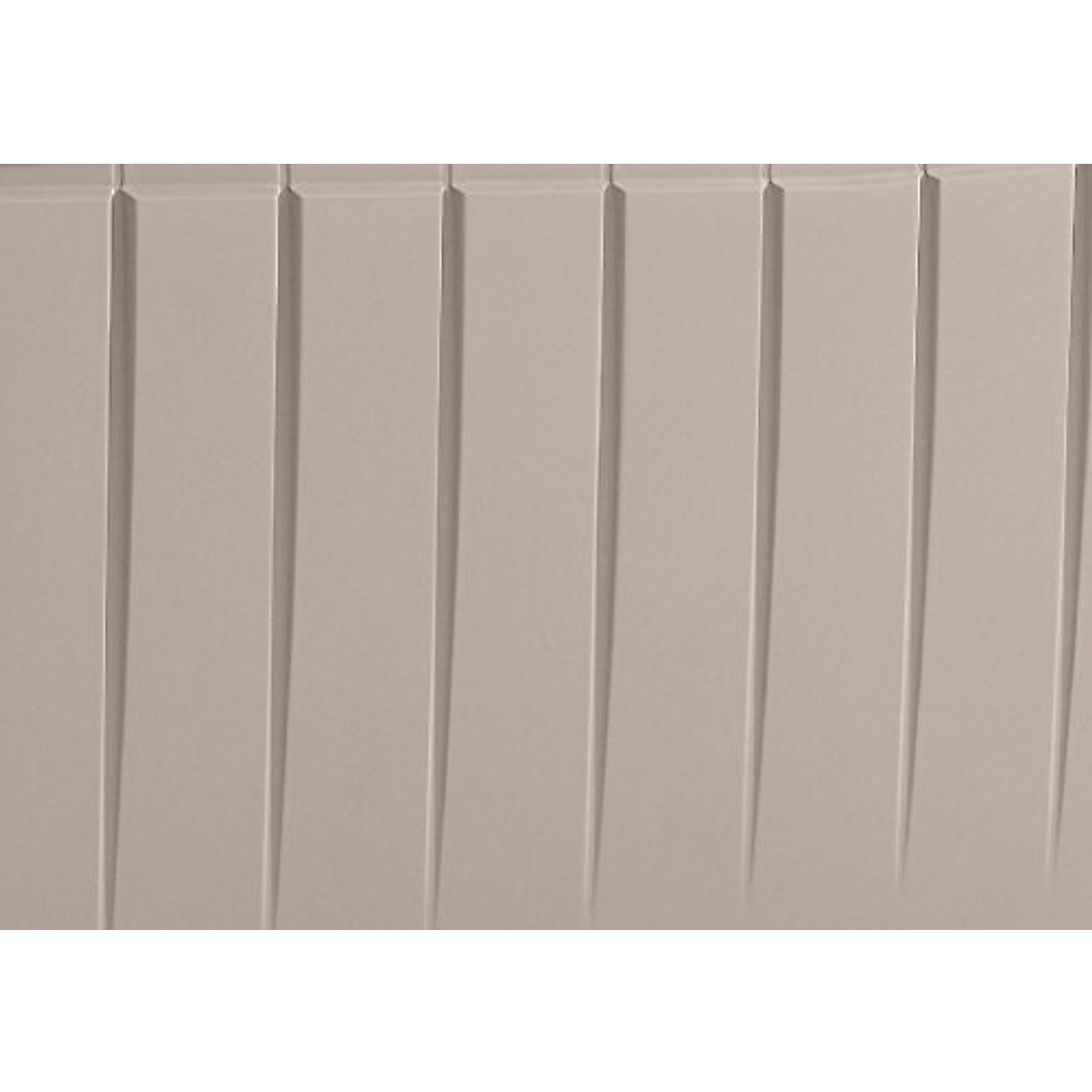 Keter Novel Outdoor Plastic Storage Box Garden Furniture, Beige and Brown, 124 x 55 x 62.5 cm