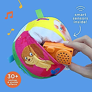 Move2Play, Toddler & Baby Ball with Music and Sound Effects, Baby Toy for 6 to 12 Months, Boy and Girl 1 Year Old Birthday Gift