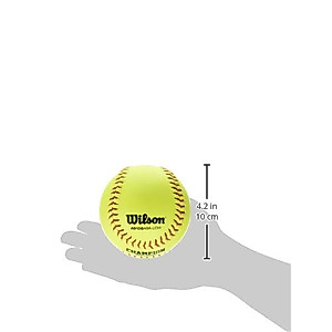Wilson Sporting Goods A9106 ASA Series Softball (12-Pack), 12-Inch, Optic Yellow (WTA9106BASA-LOW)