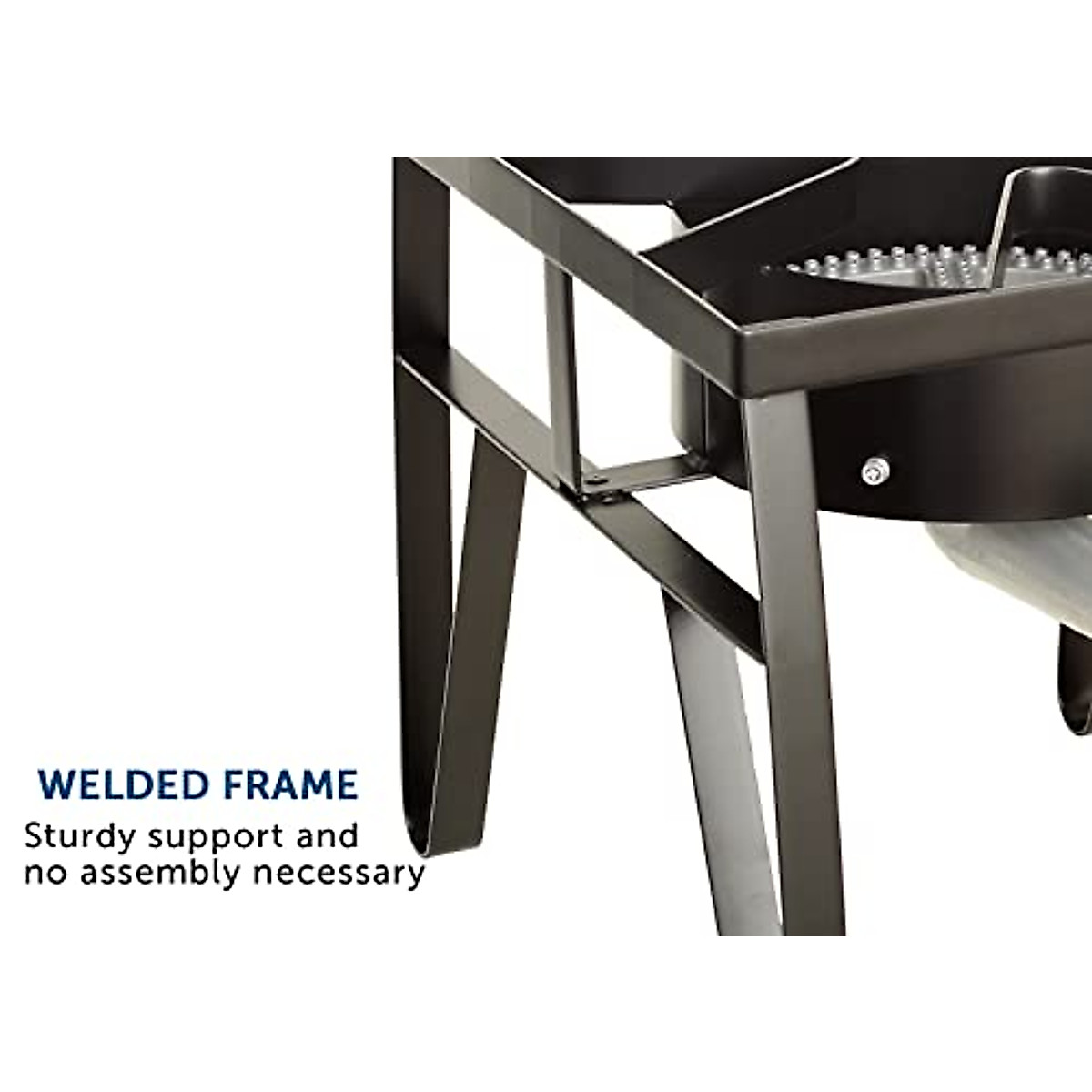 Flame King Heavy Duty 200K BTU, 0-20 PSI, Propane Gas Single Burner Bayou Cooker Outdoor Stove for Home Brewing, Turkey Fry, Maple Syrup Prep, Cajun Cooking