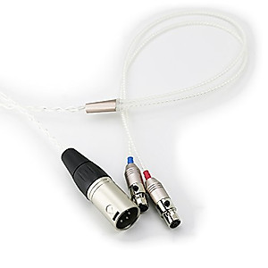 NewFantasia 4-pin XLR Balanced Male HiFi Cable Compatible with Audeze LCD-2, LCD-4, LCD-3, LCD-X, LCD-XC Headphones Replacement Audio Upgrade Cable 1.5m/4.9ft