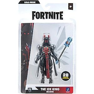 Fortnite FNT0798 Solo Mode Core The Ice King (Black), 4-inch Highly Detailed Figure with Harvesting Tool, Styles Include Unpeely, Fennix, Triggerfish, and More. Collect Them All, Multi