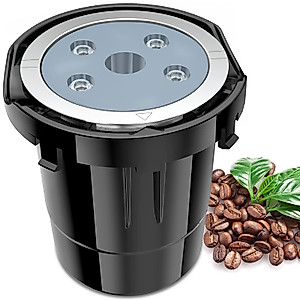 Reusable K Cups for Keurig with Adapter | Refillable K cups for Keurig K Supreme & Keurig K Supreme Plus Coffee Makers (2Pack Reusable Coffee Pods + 1 Pack Adapter )