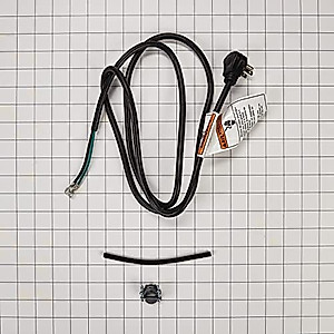 Whirlpool W11365014 Original Genuine OEM Dishwasher Power Cord Kit, Right Angle