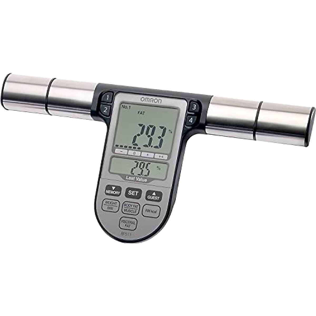 OMRON BF511 Clinically Validated Full Body Composition Monitor with 8 high-Precision sensors for Hand-to-Foot Measurement - Blue