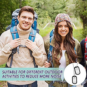 Weewooday 8 Pieces Military Dog Tag Silencers Set Silicone Silencer Black with 4 Stainless Steel Ball Chain 4.7 inch & 27.5 inch to Reduce Noise and Protect Tag