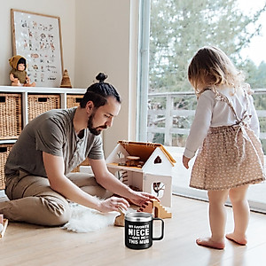 LiqCool Uncle Gifts, My Favorite Niece Gave Me This Mug, Unique Gifts for Men, Uncle Gifts from Niece, Christmas Father's Day Birthday Gifts for Uncle, Funny Insulated Coffee Mug, 12 Oz Black