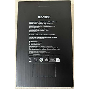 Wine Stoppers EZBASICS Wine Saver Pump with Wine Bottle Stoppers, Stainless Steel Pump + 4 Wine Stoppers¡­